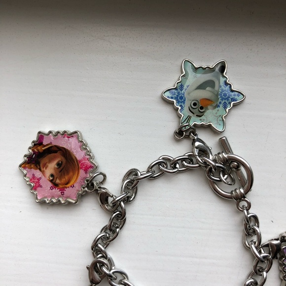 Disney | Jewelry | Silver Disney Frozen Elsa Charm Bracelet | Poshmark